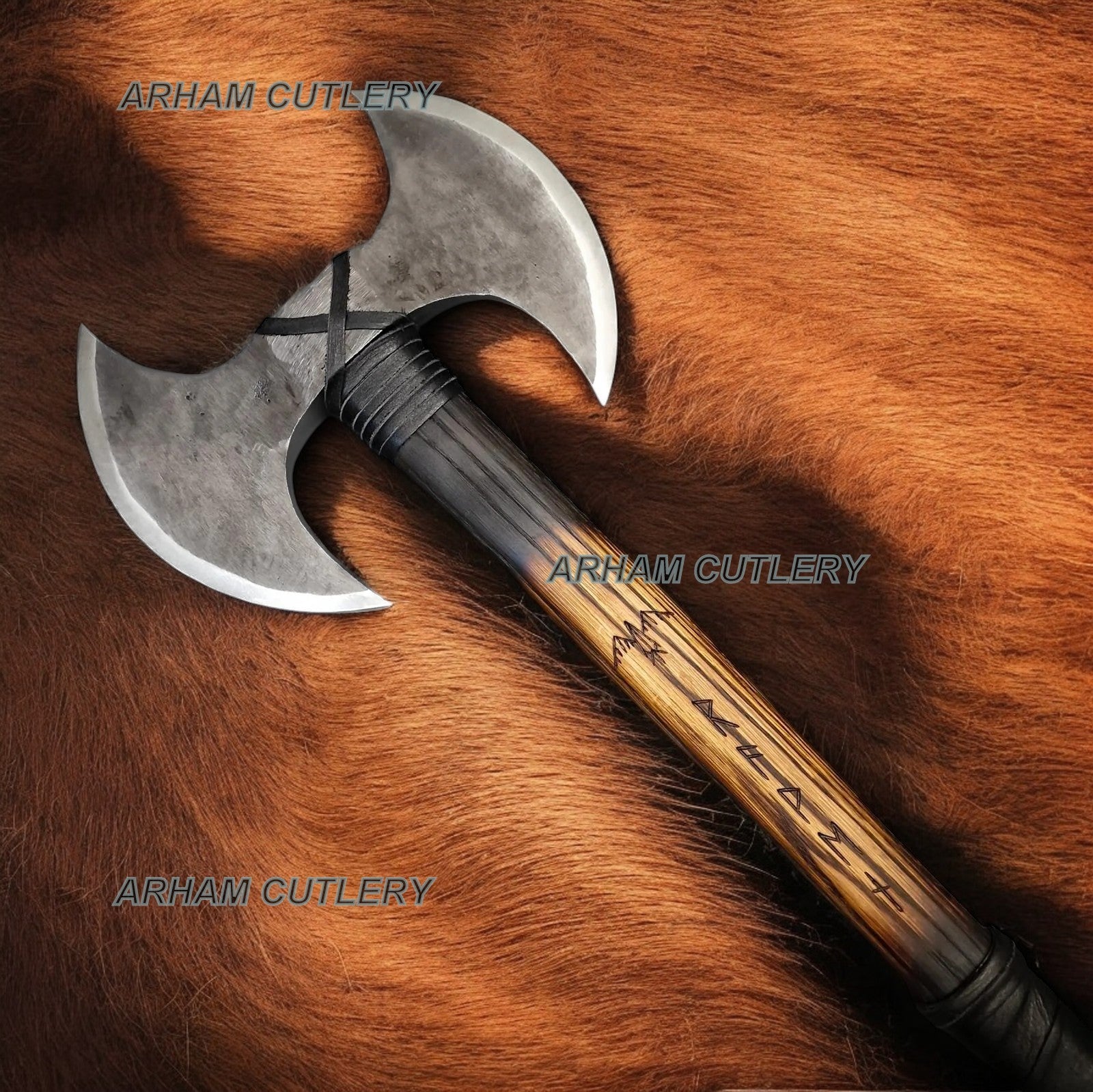 The Raven Hand Forged Viking Axe – Arham Cutlery
